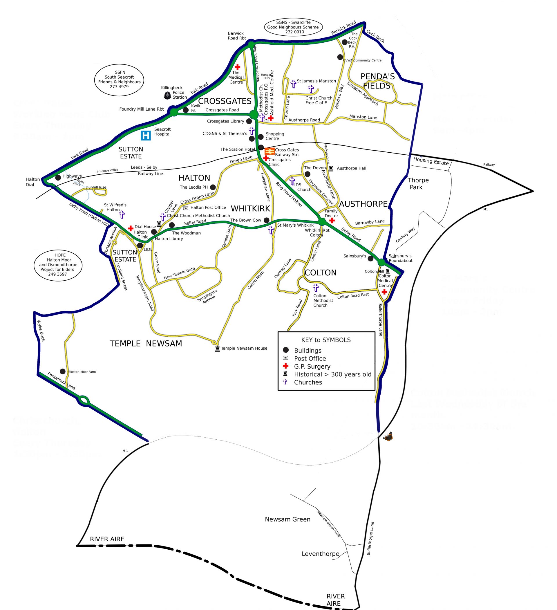 The area we cover - Cross Gates & District GNO